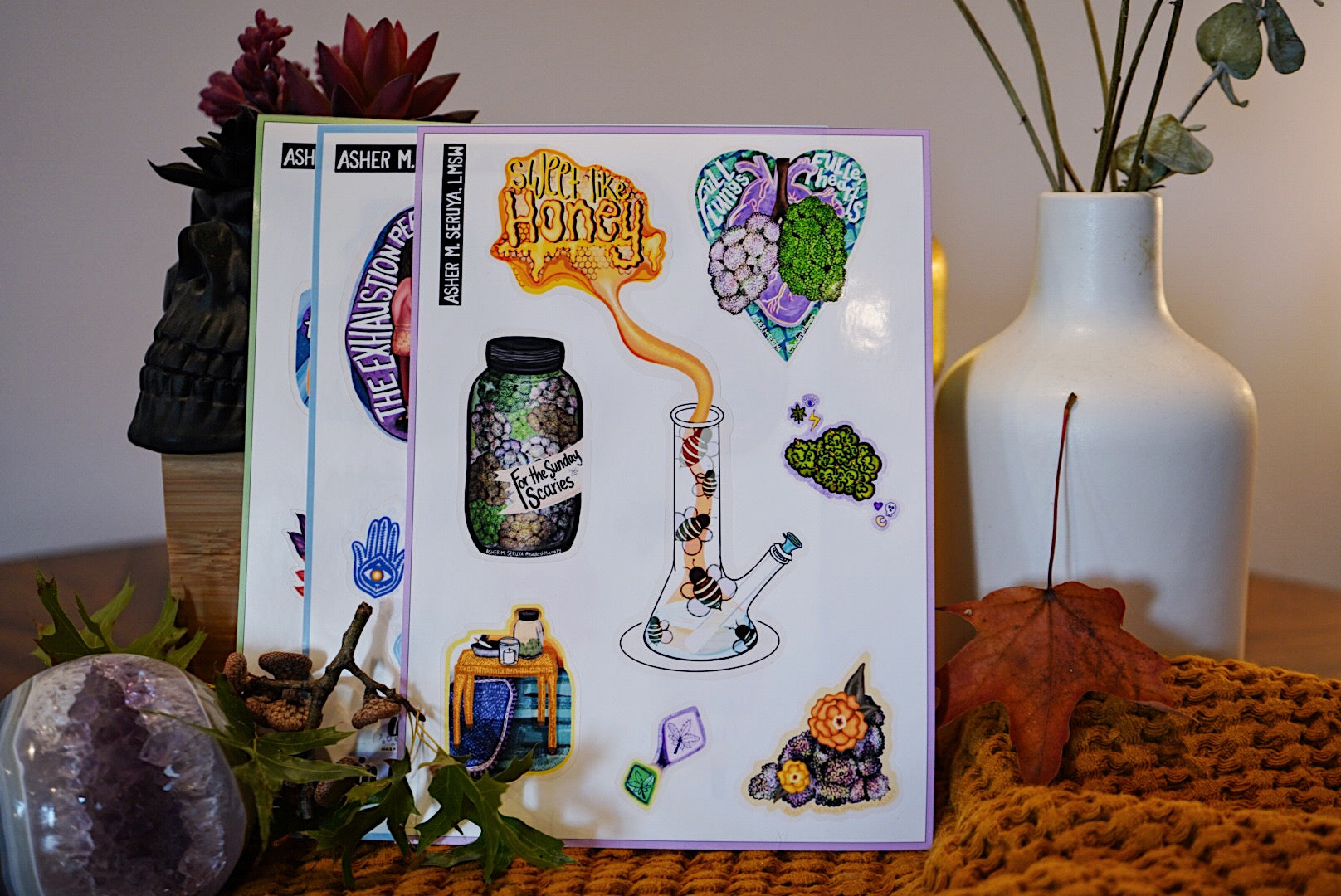 Sticker Sheets – Asher M. Seruya | Psychotherapist, Writer & Illustrator